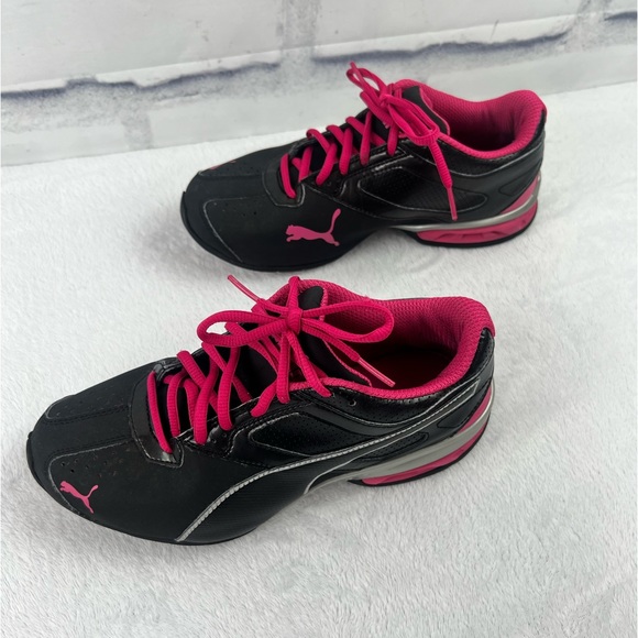 Puma | Shoes | Puma Black And Hot Pink Tazon Running Shoes | Poshmark